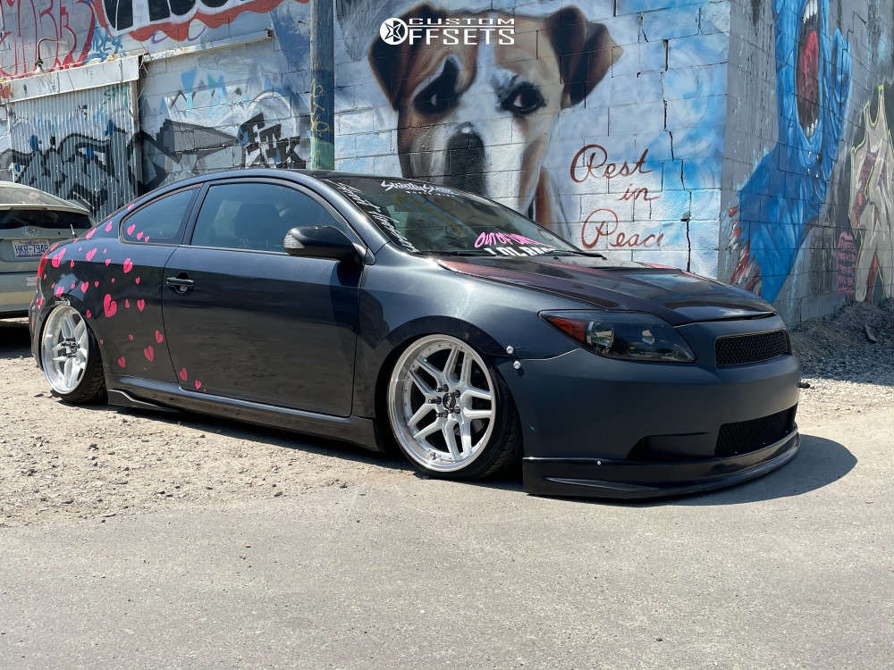 2005 Scion TC with 18x9.5 22 ESR Cs15 and 215/35R18 Nitto Neo Gen and ...