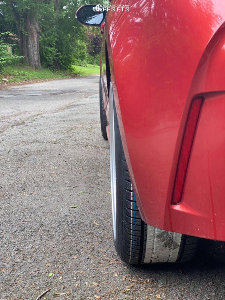 2019 Toyota Corolla with 18x8.5 30 ESR Sr07 and 225/40R18 Continental ...