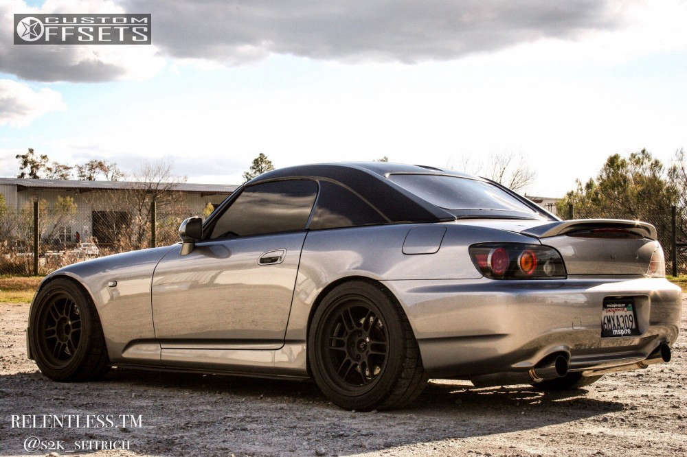 2005 Honda S2000 with 17x9.5 38 Enkei RPF1 and 255/40R17 BFGoodrich ...