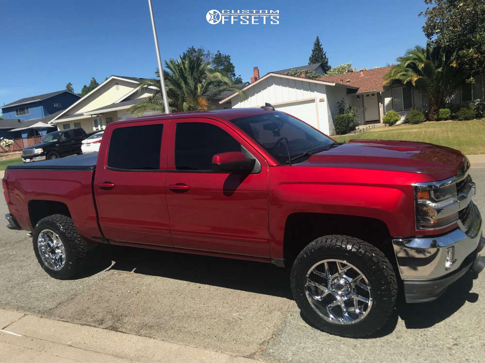 2018 Chevrolet Silverado 1500 with 20x10 -29 Vision Sliver 360 and 275 ...