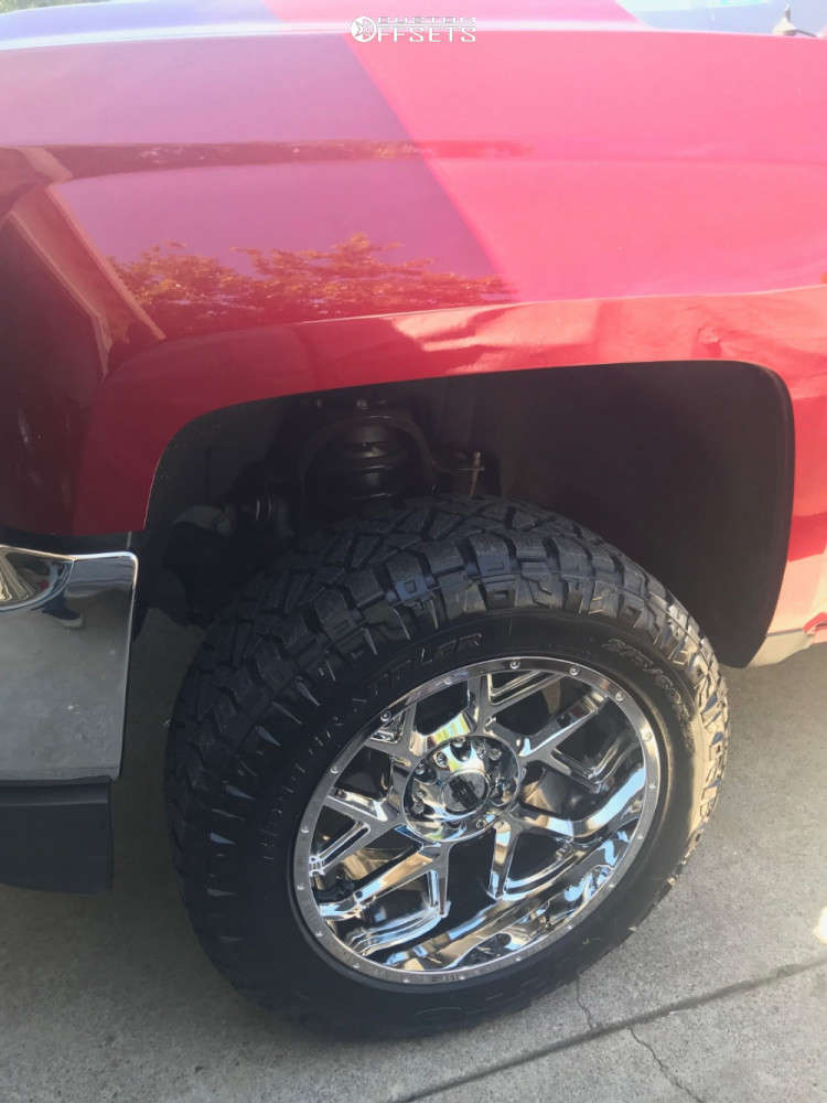 2018 Chevrolet Silverado 1500 with 20x10 -29 Vision Sliver 360 and 275 ...