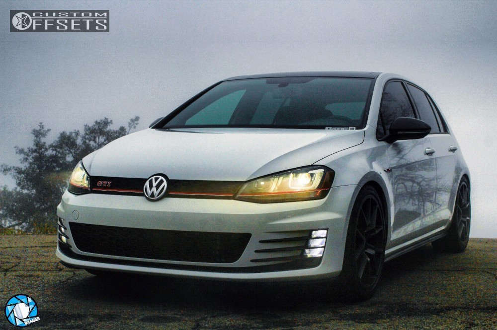 2016 Volkswagen GTI with 19x8 45 Neuspeed RSe10 and 235/35R19 Michelin ...