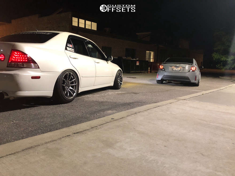 2001 Lexus IS300 with 17x9 30 Vors Tr4 and 215/45R17 Nankang NS-25 and ...