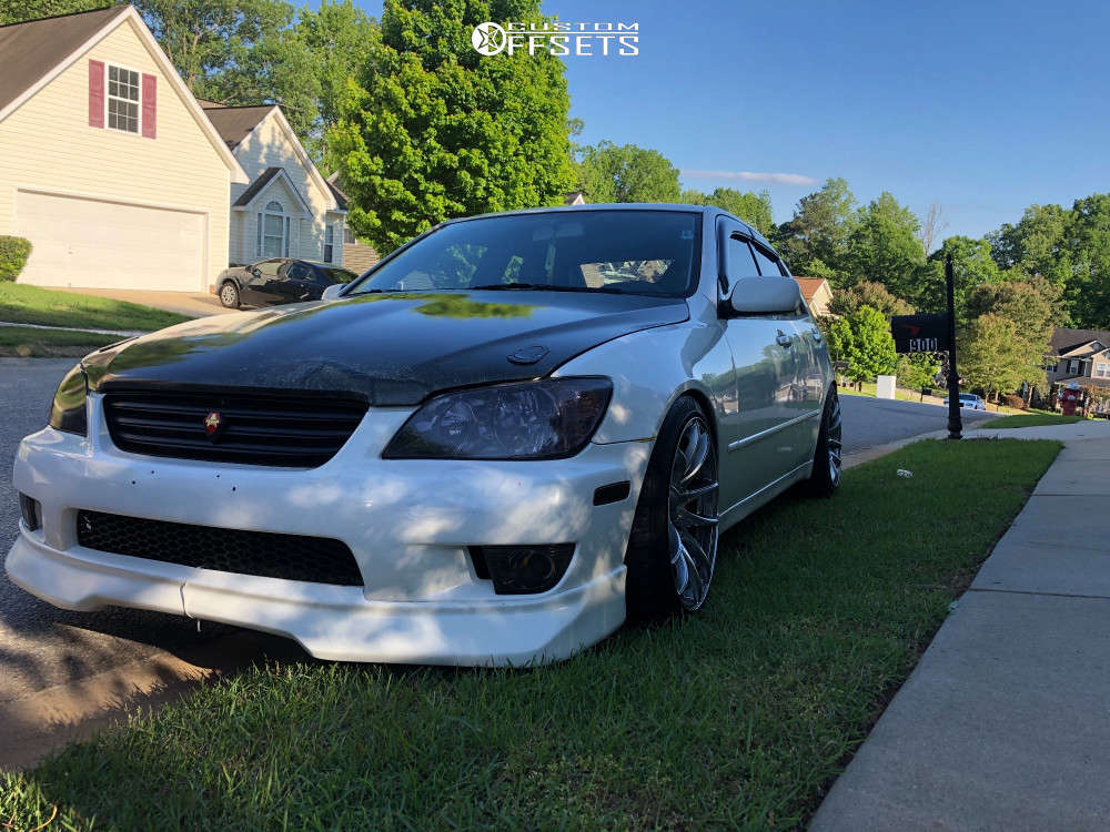 2001 Lexus IS300 with 17x9 30 Vors Tr4 and 215/45R17 Nankang NS-25 and ...