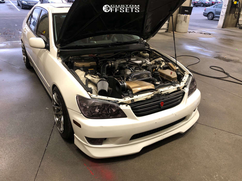 2001 Lexus IS300 with 17x9 30 Vors Tr4 and 215/45R17 Nankang NS-25 and ...