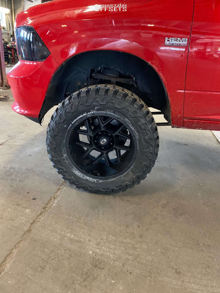 2017 Ram 1500 with 20x12 -51 Vision Shadow and 35/15.5R20 Fury Offroad ...