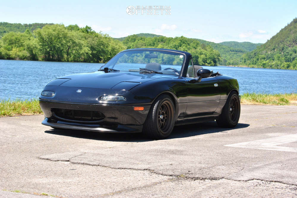 1995 Mazda Miata with 15x8 20 Vors Tr6 and 205/55R15 Hankook Ventus V2 ...