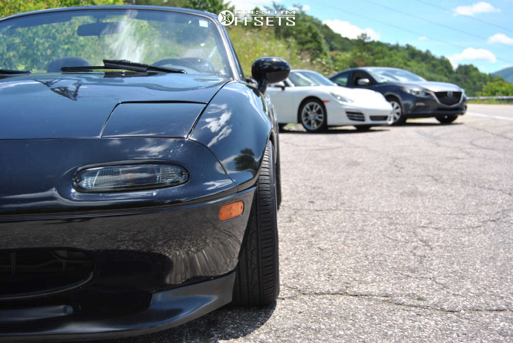 1995 Mazda Miata with 15x8 20 Vors Tr6 and 205/55R15 Hankook Ventus V2 ...