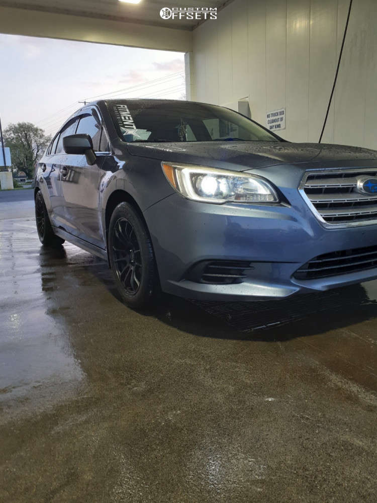 2015 Subaru Legacy with 17x8 35 AVID1 AV20 and 255/45R17 Goodyear All ...