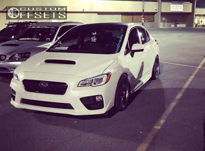 2016 Subaru WRX with 18x9.5 22 Konig Hypergram and 265/35R18 Falken All ...