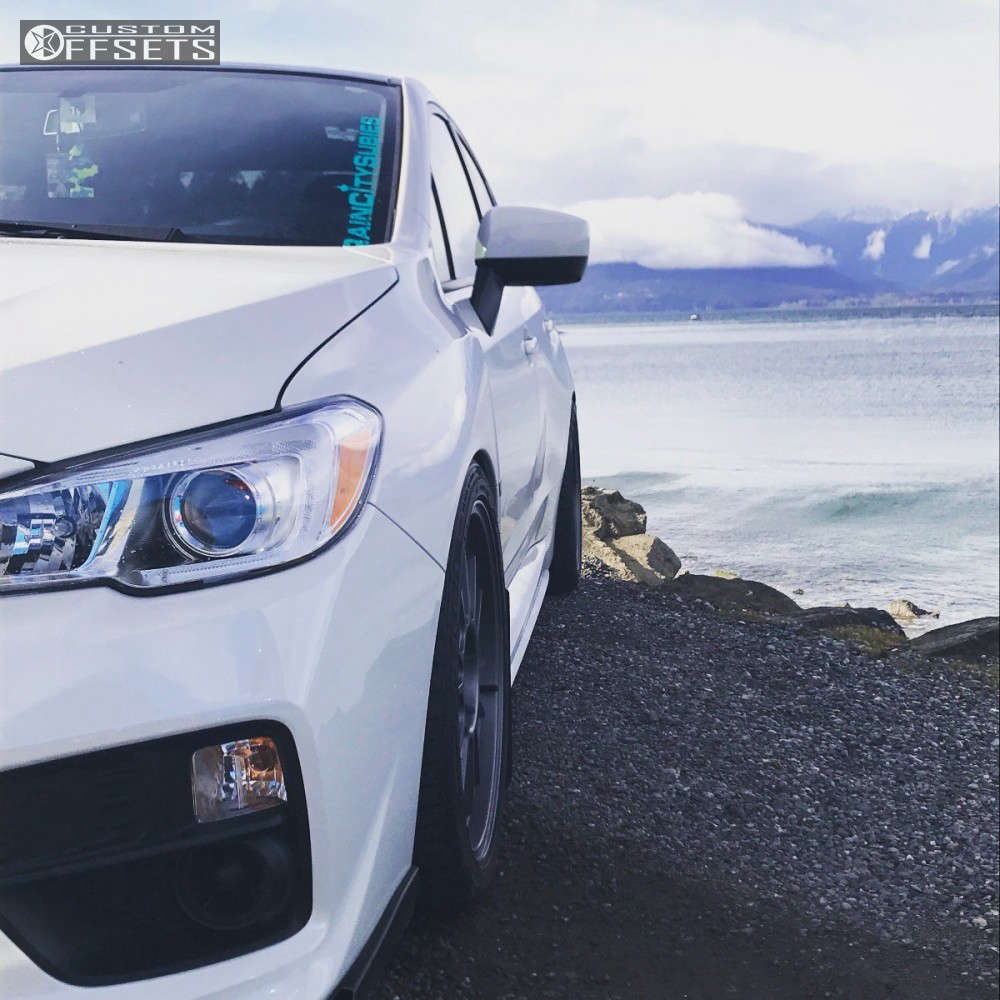 2016 Subaru WRX with 18x9.5 22 Konig Hypergram and 265/35R18 Falken All ...