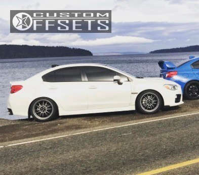 2016 Subaru WRX with 18x9.5 22 Konig Hypergram and 265/35R18 Falken All ...