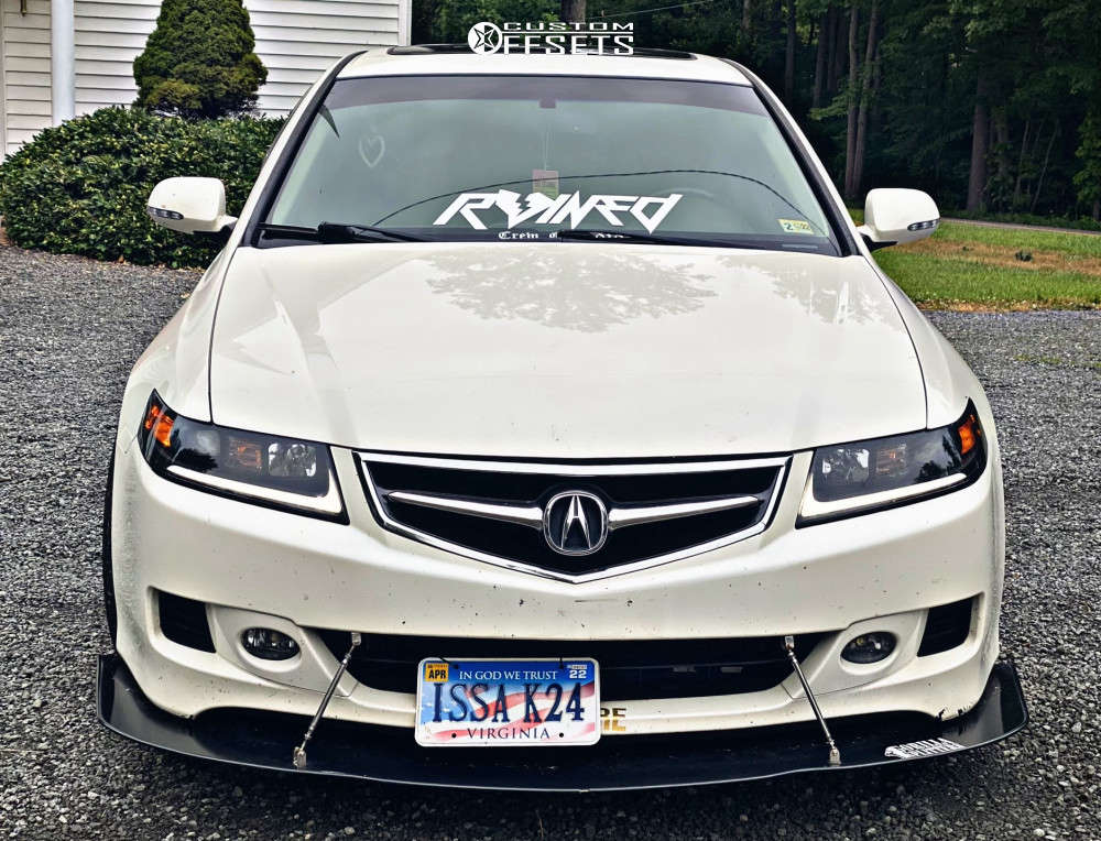 2007 Acura TSX with 18x9 30 STR 903 and 235/40R18 Sumitomo Htr A/s P03 ...