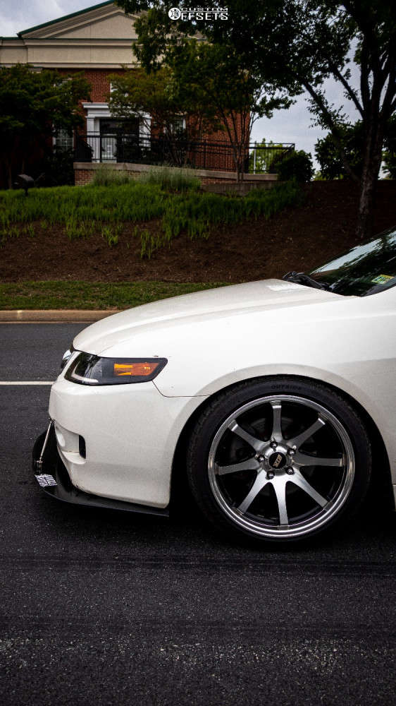 2007 Acura TSX with 18x9 30 STR 903 and 235/40R18 Sumitomo Htr A/s P03 ...