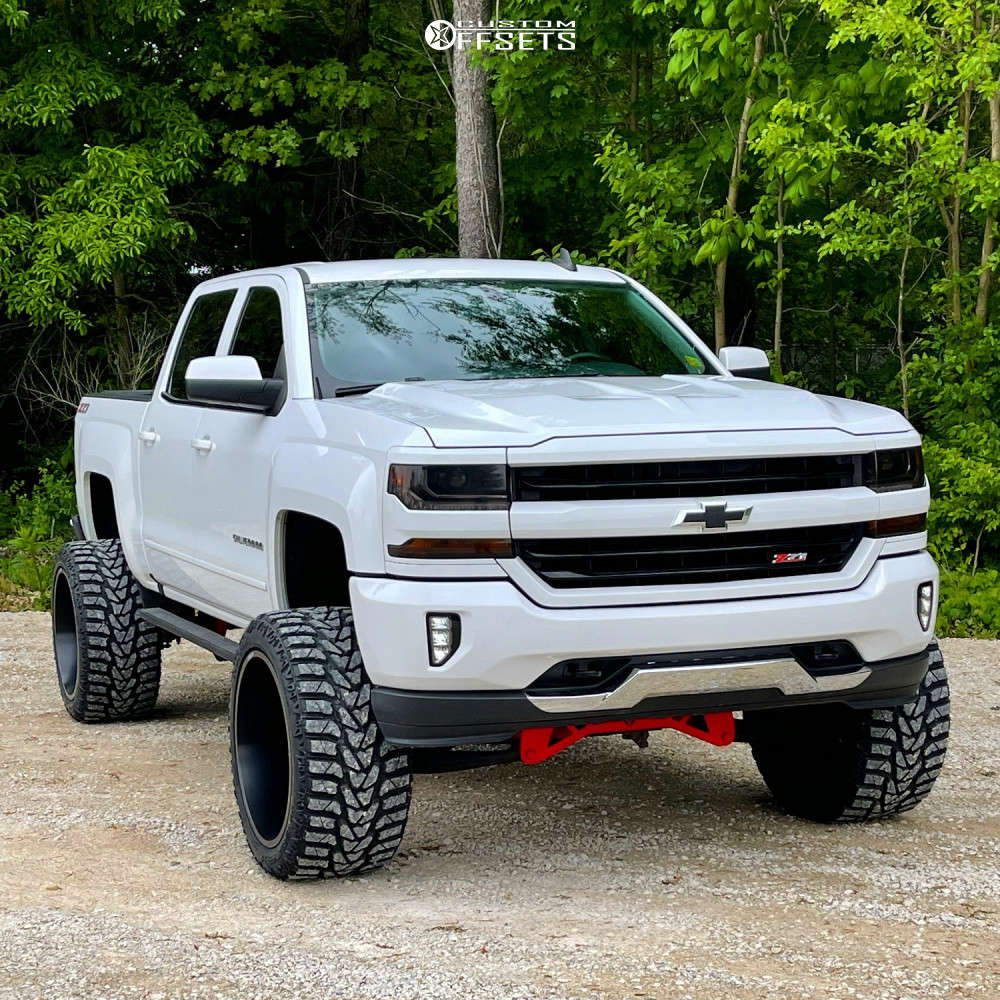 2017 Chevrolet Silverado 1500 with 24x14 -81 ARKON OFF-ROAD Mandela and 36/14.5R24 Versatyre MXT ...