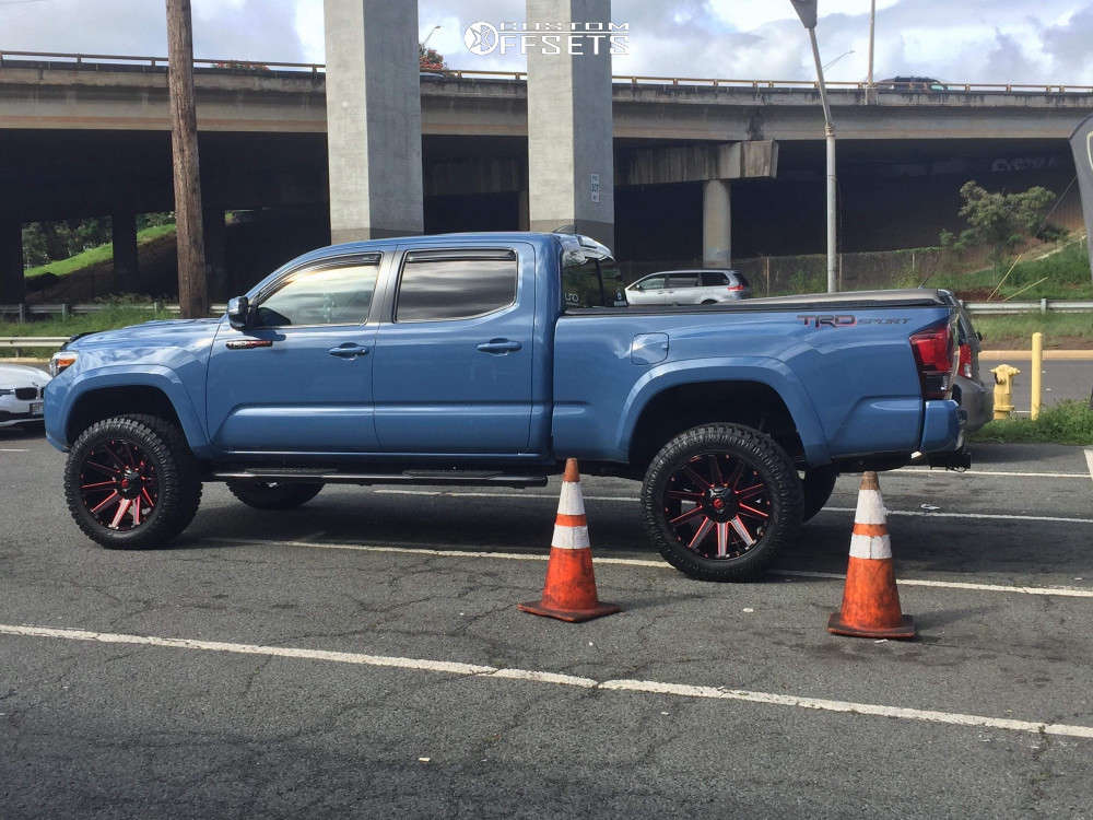2019 Toyota Tacoma with 20x10 -19 Fuel Contra and 33/12.5R20 Atturo ...