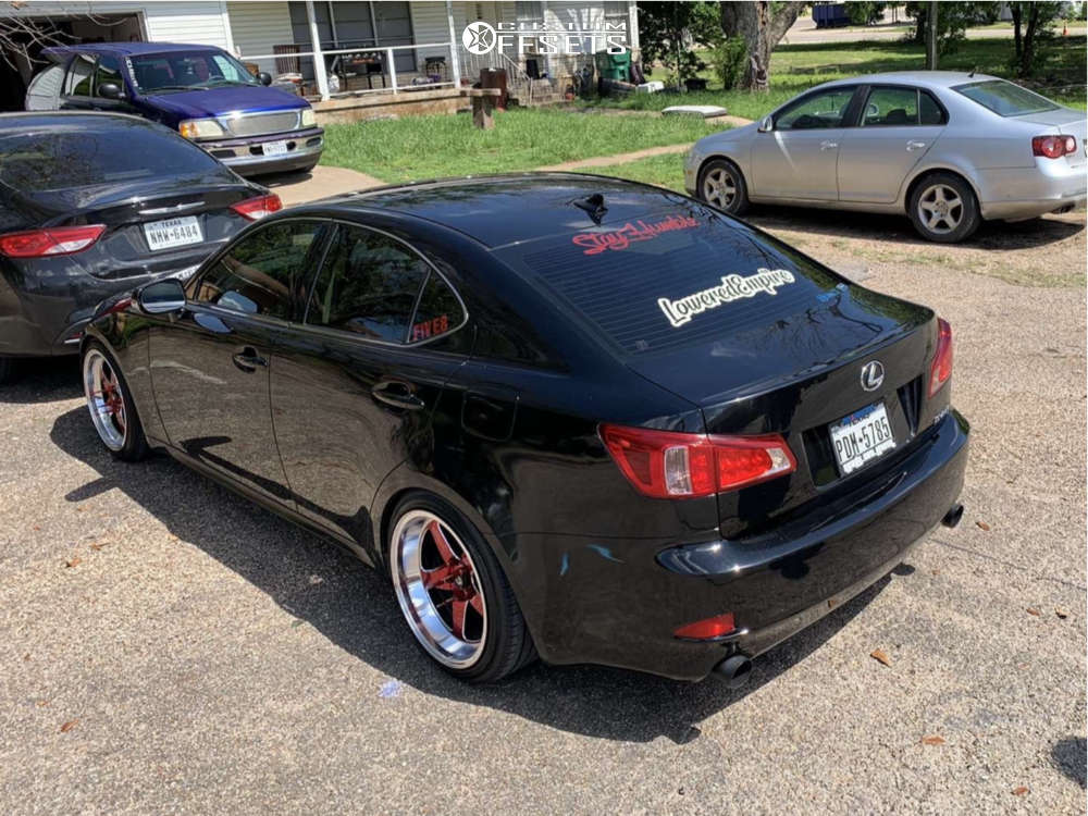 2013 Lexus IS250 with 18x9 20 Cosmis Racing Xt-005r and 225/40R18 ...