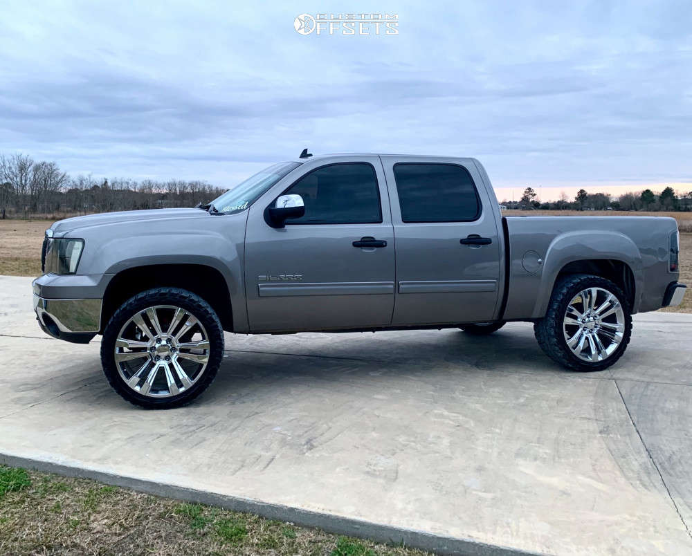 2009 GMC Sierra 1500 with 24x10 31 OE Replicas G10 and 35/12.5R24 ...
