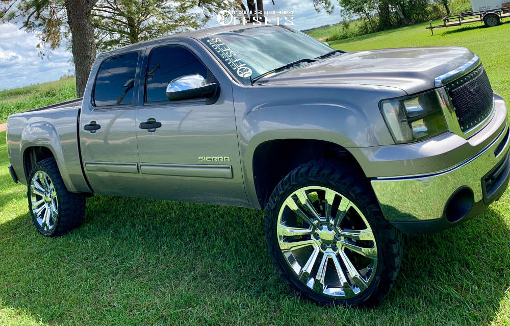 2009 GMC Sierra 1500 with 24x10 31 OE Replicas G10 and 35/12.5R24 ...