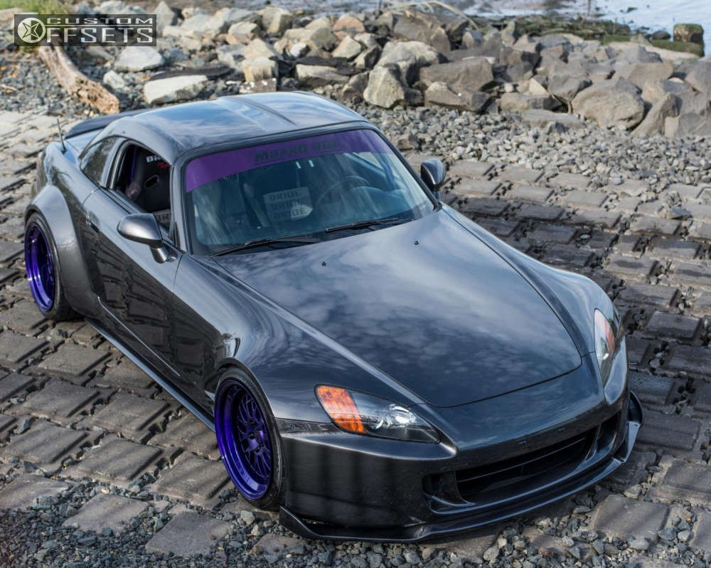 2001 Honda S2000 with 18x10.5 6 CCW Lm20 and 255/35R18 Sumitomo Htr Z ...