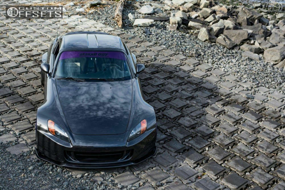 2001 Honda S2000 with 18x10.5 6 CCW Lm20 and 255/35R18 Sumitomo Htr Z ...