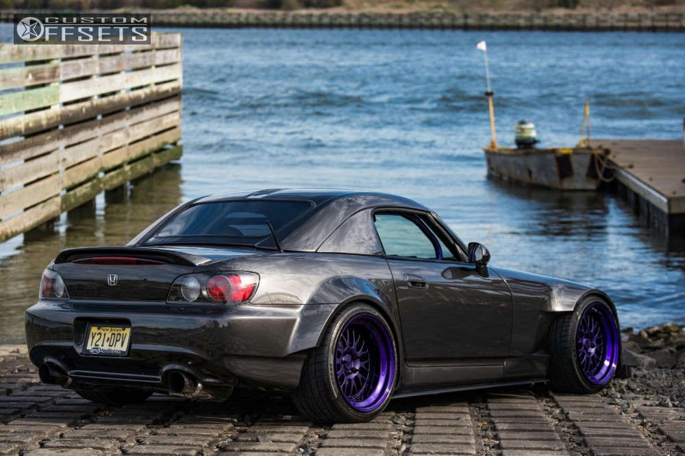 2001 Honda S2000 with 18x10.5 6 CCW Lm20 and 255/35R18 Sumitomo Htr Z ...