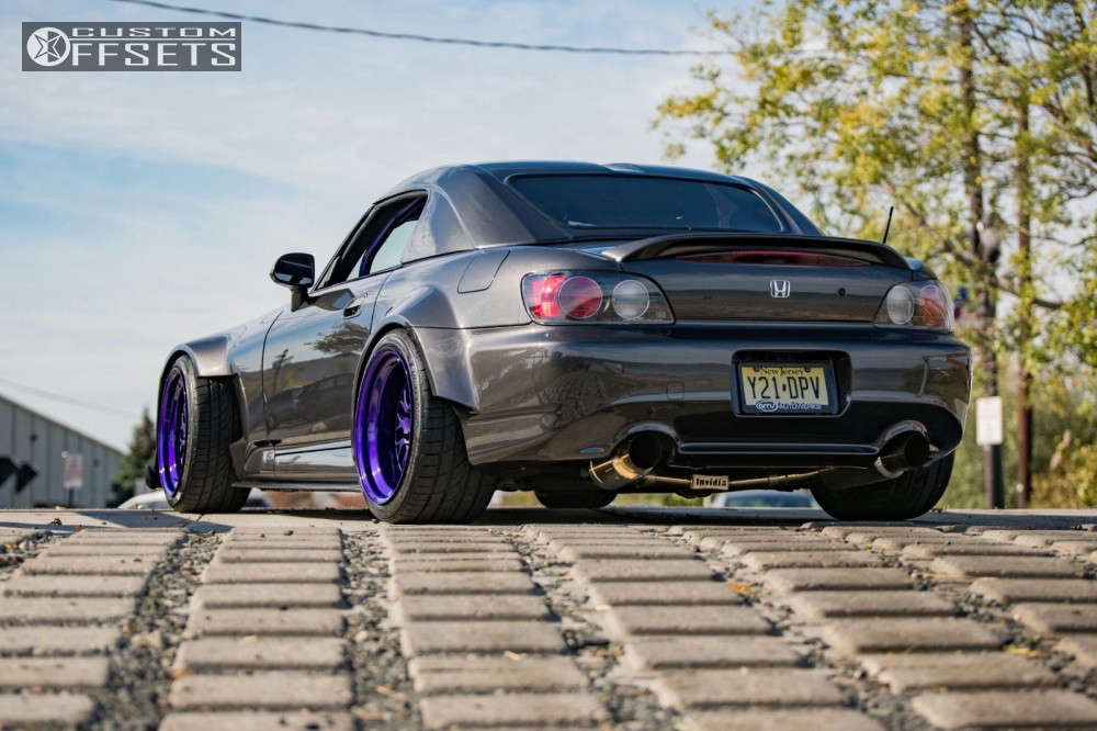 2001 Honda S2000 with 18x10.5 6 CCW Lm20 and 255/35R18 Sumitomo Htr Z ...