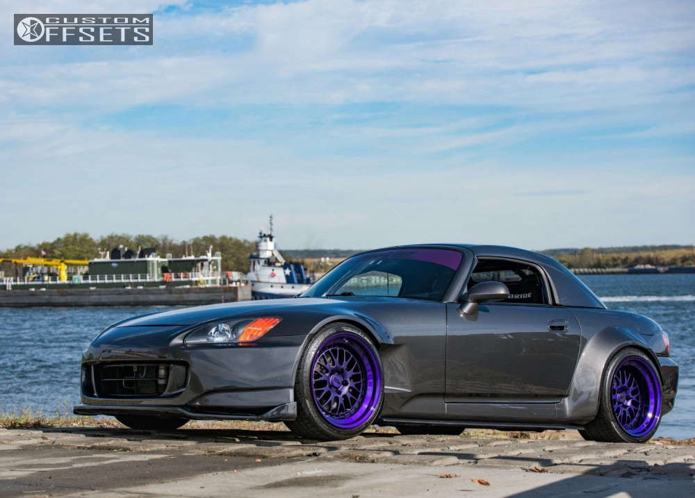 2001 Honda S2000 with 18x10.5 6 CCW Lm20 and 255/35R18 Sumitomo Htr Z ...