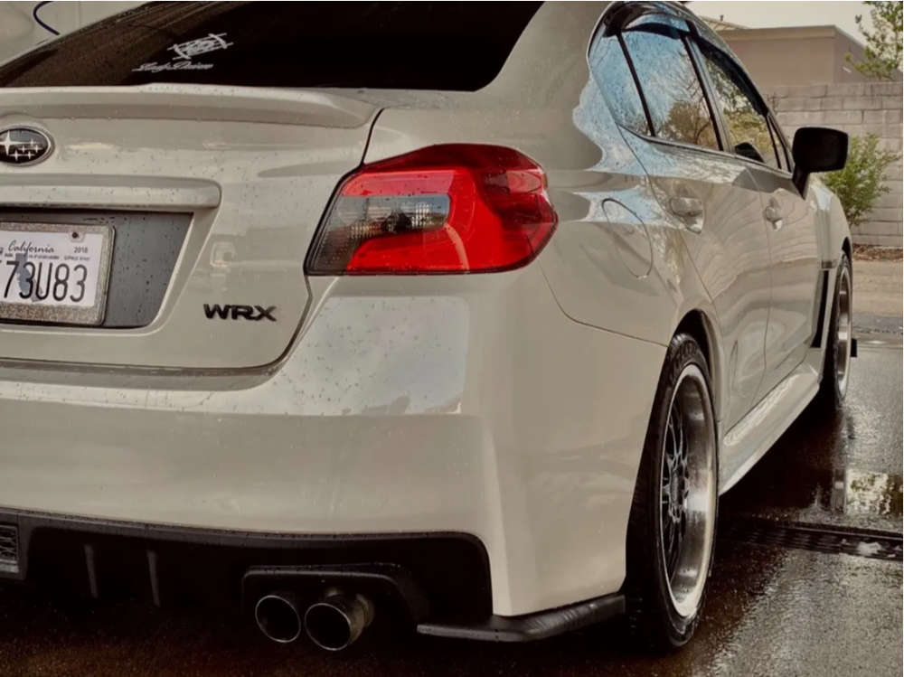 2018 Subaru WRX with 18x8 35 White Diamond W503 and 225/40R18 Atlas ...