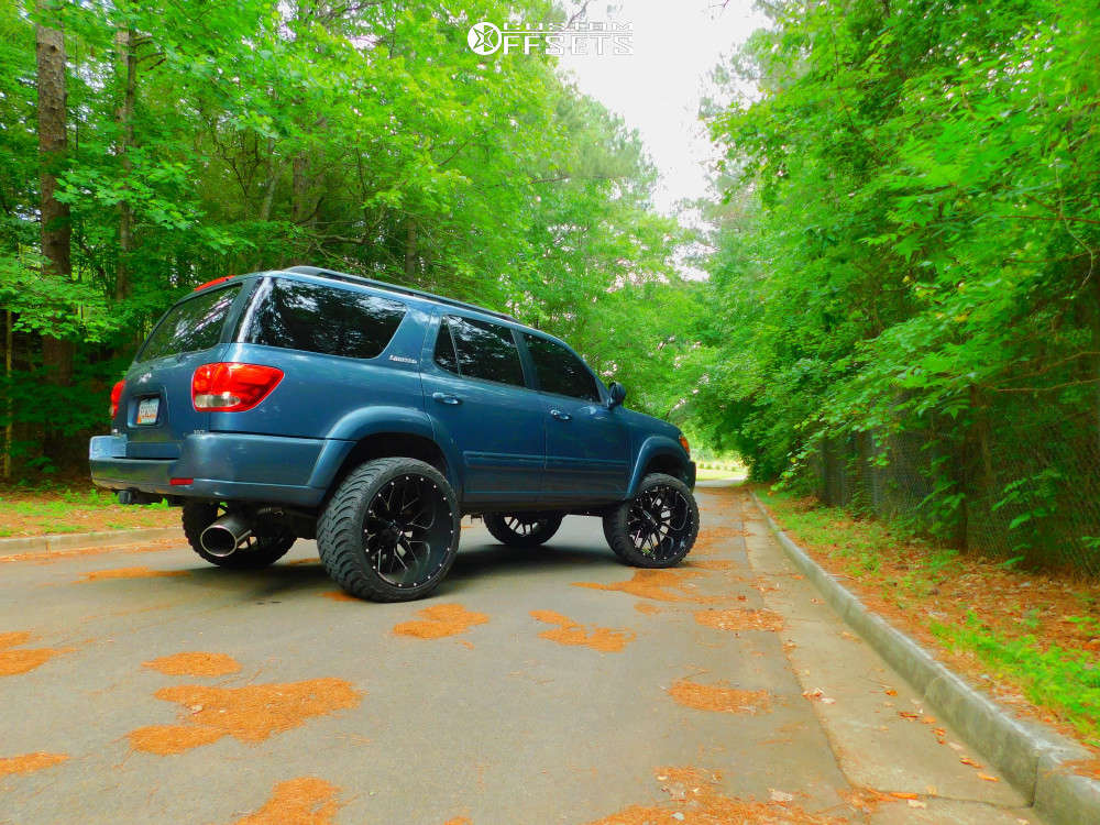 2005 Toyota Sequoia with 24x14 -76 Hardrock Affliction H700 and 35/13 ...