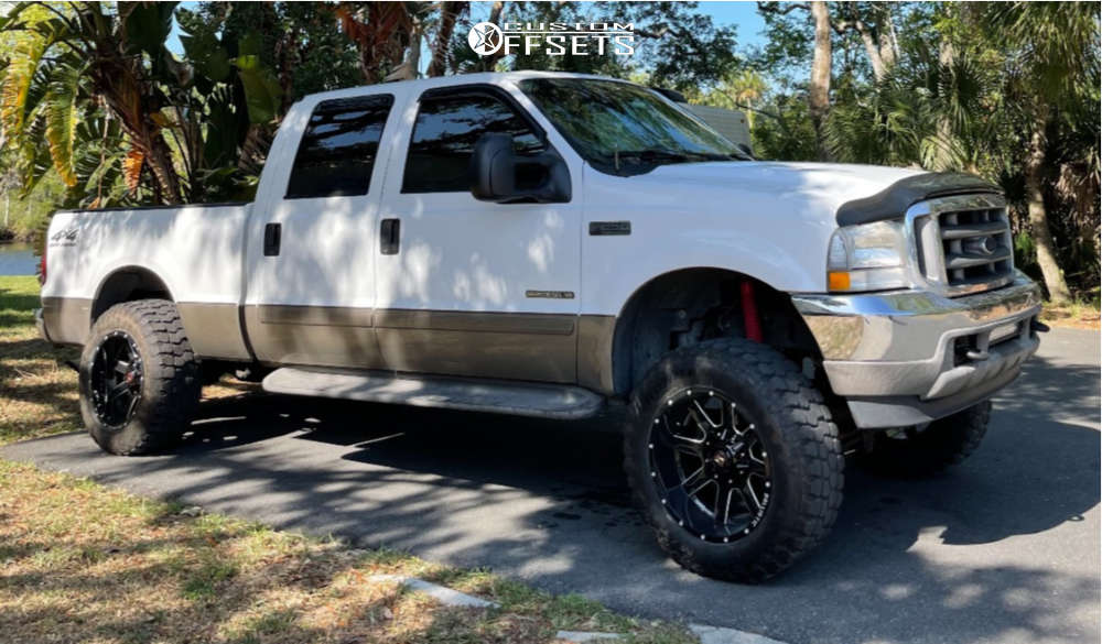 2002 Ford F-250 Super Duty with 20x12 -44 Ballistic Rage 959 and 35/12 ...