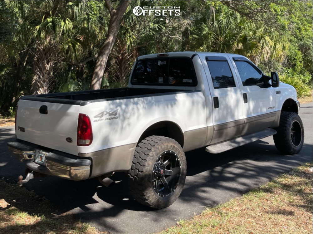 2002 Ford F-250 Super Duty with 20x12 -44 Ballistic Rage 959 and 35/12 ...