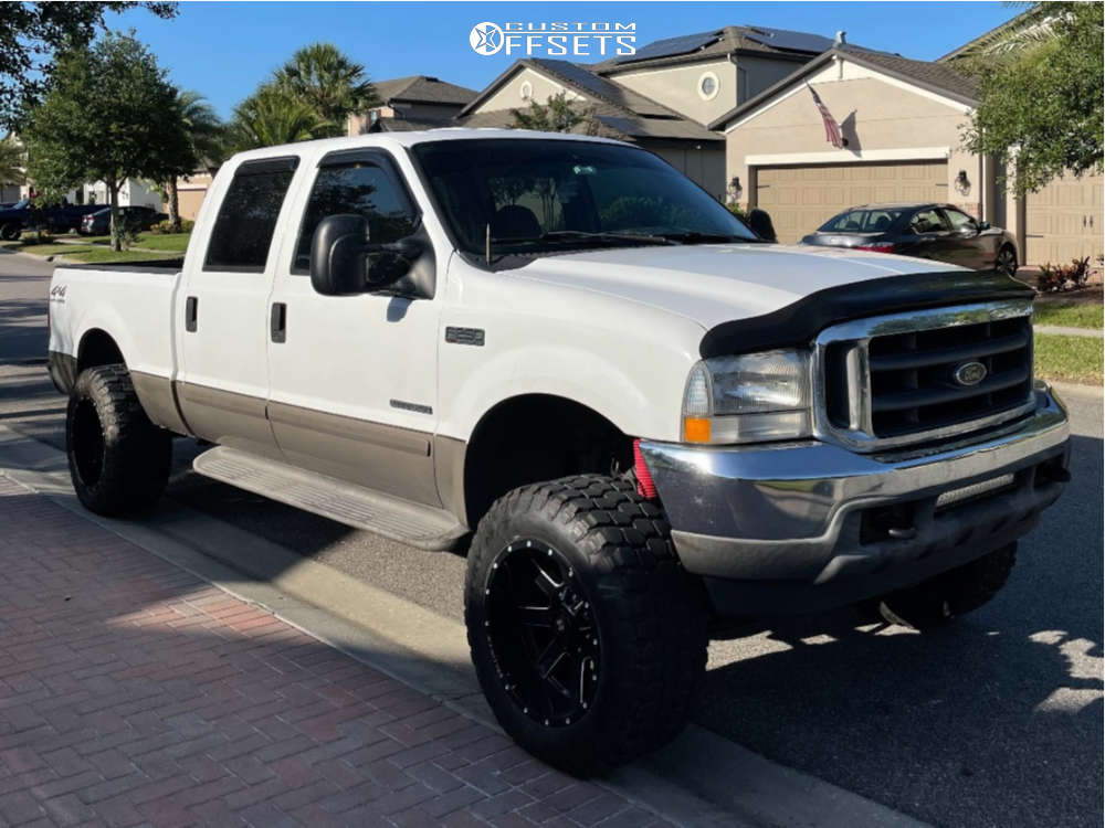 2002 Ford F-250 Super Duty with 20x12 -44 Ballistic Rage 959 and 35/12 ...