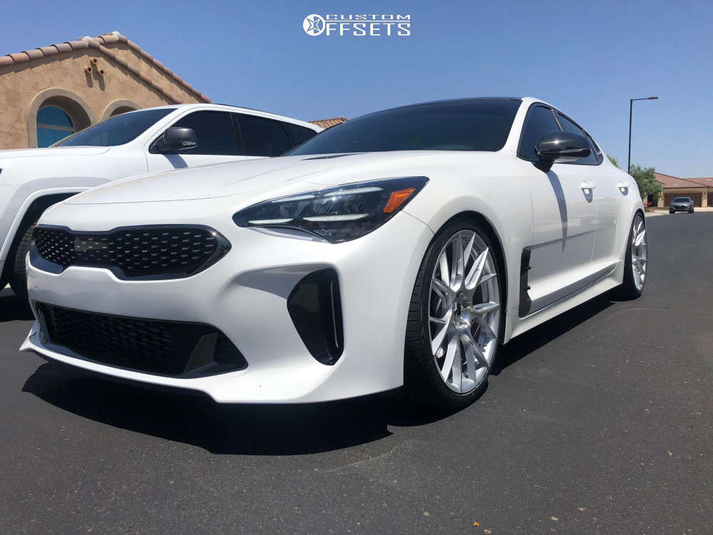 2022 Kia Stinger with 20x9 35 Black Diamond BD-F18 and 245/35R20 Toyo ...