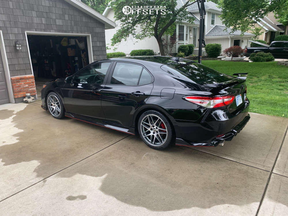 2020 Toyota Camry with 19x8.5 44 BBS CX-R and 235/40R19 Michelin Pilot Sport 4 S and Stock ...