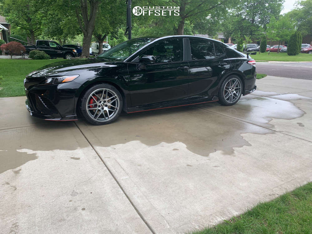 2020 Toyota Camry with 19x8.5 44 BBS CX-R and 235/40R19 Michelin Pilot Sport 4 S and Stock ...