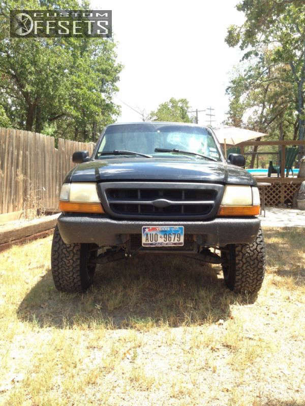 1999 Ford Ranger with 15x10 -38.1 Black Rock Lobo and 32/11.5R15 ...