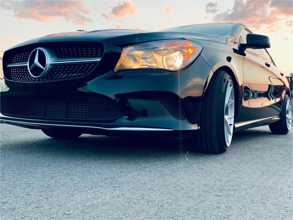 2018 Mercedes-Benz CLA250 with 18x9.5 35 Aodhan Aff7 and 225/40R18 ...