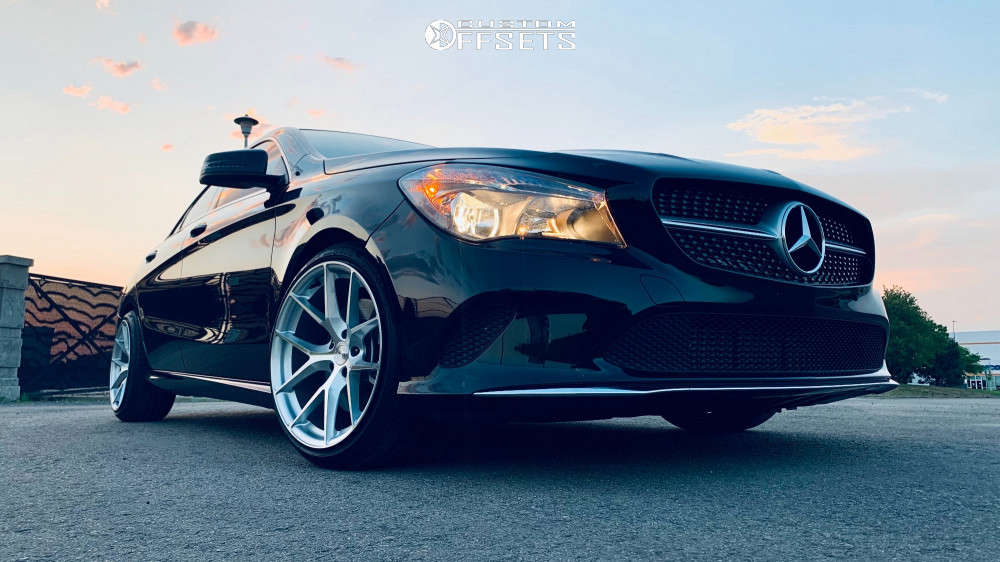 2018 Mercedes-Benz CLA250 with 18x9.5 35 Aodhan Aff7 and 225/40R18 ...
