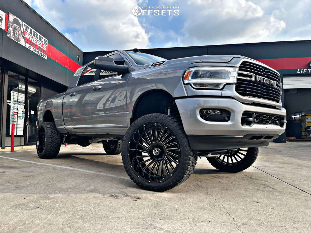 2021 Ram 2500 with 26x12 -44 Hardcore Offroad Affliction and 35/12.5R26 ...