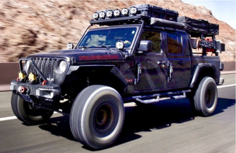 2020 Jeep Gladiator with 17x9 -12 Method Mr312 and 37/12.5R17 General ...