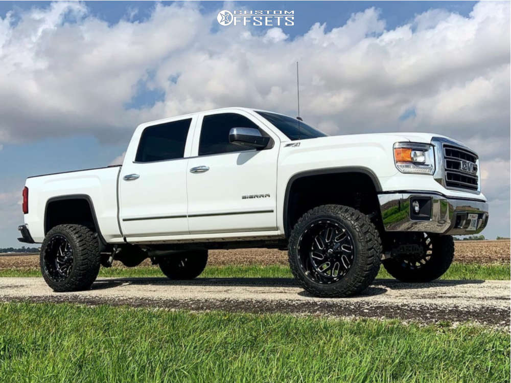 2014 GMC Sierra 1500 with 20x12 -44 Fuel Titan and 33/12.5R20 Fury ...