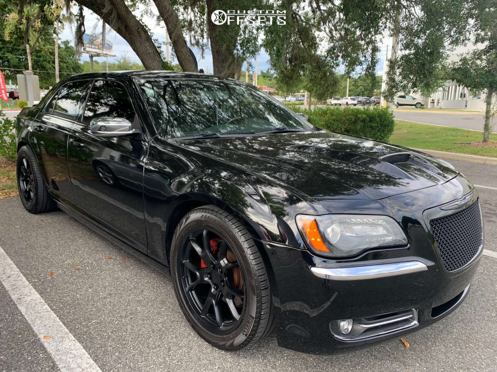 2013 Chrysler 300 with 20x9 20 Voxx Replicas M50 and 255/45R20 Pirelli ...
