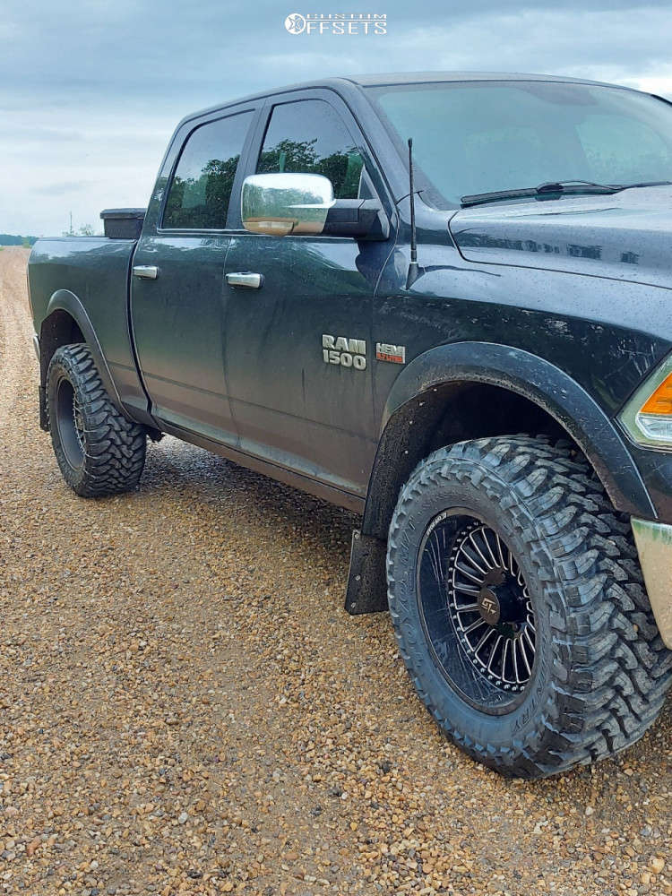 2016 Ram 1500 with 20x10 -24 GT Offroad Strike and 35/13.5R20 Toyo ...