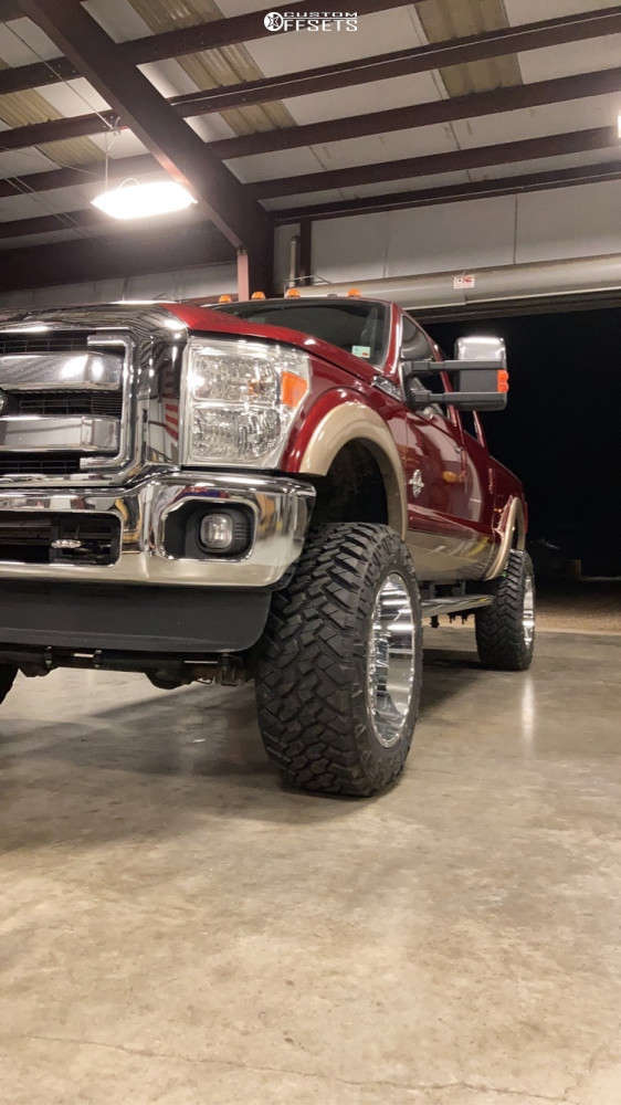 2014 Ford F-250 Super Duty with 22x12 -51 Vision Rocker and 38/12.5R22 ...