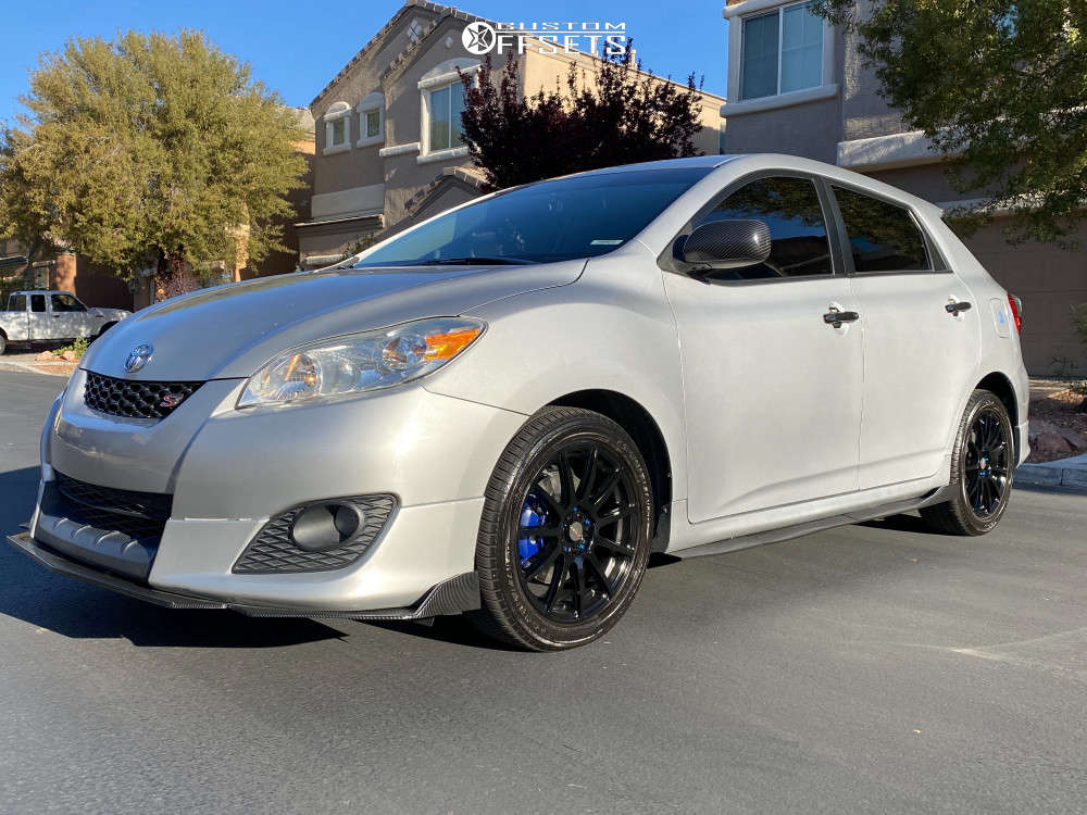 2009 Toyota Matrix with 17x7 35 Drag Dr66 and 215/45R17 Yokohama Yk740 ...