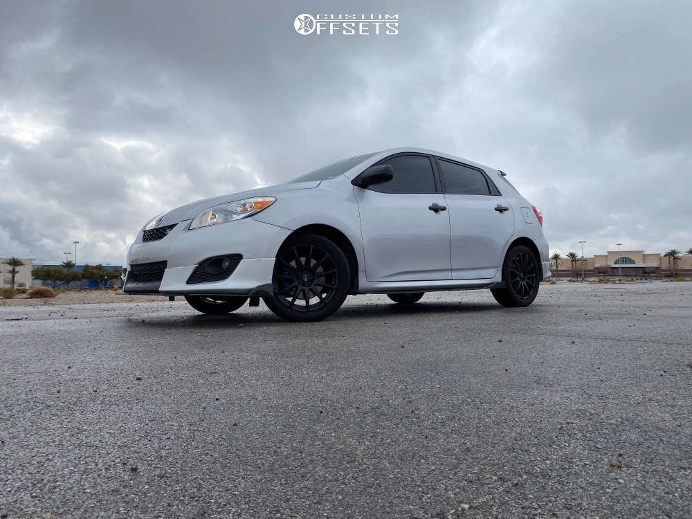 2009 Toyota Matrix with 17x7 35 Drag Dr66 and 215/45R17 Yokohama Yk740 ...