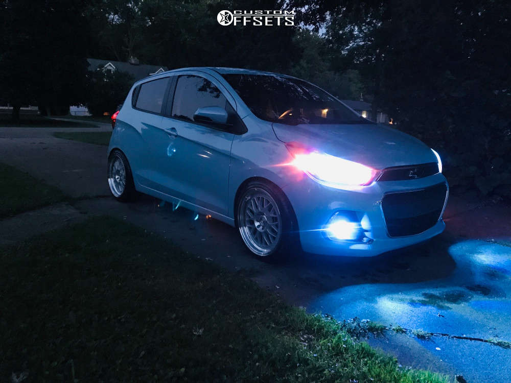 2016 Chevrolet Spark with 17x8 35 Aodhan Ah02 and 205/40R17 Nexen Nfera ...
