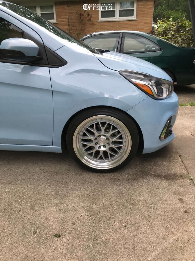 2016 Chevrolet Spark with 17x8 35 Aodhan Ah02 and 205/40R17 Nexen Nfera ...