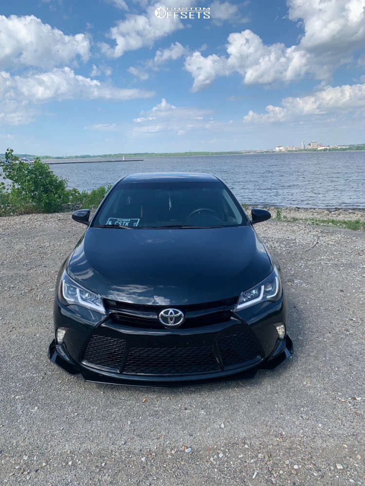 2017 Toyota Camry with 18x9.5 35 Anovia Elder and 225/45R18 Goodyear ...